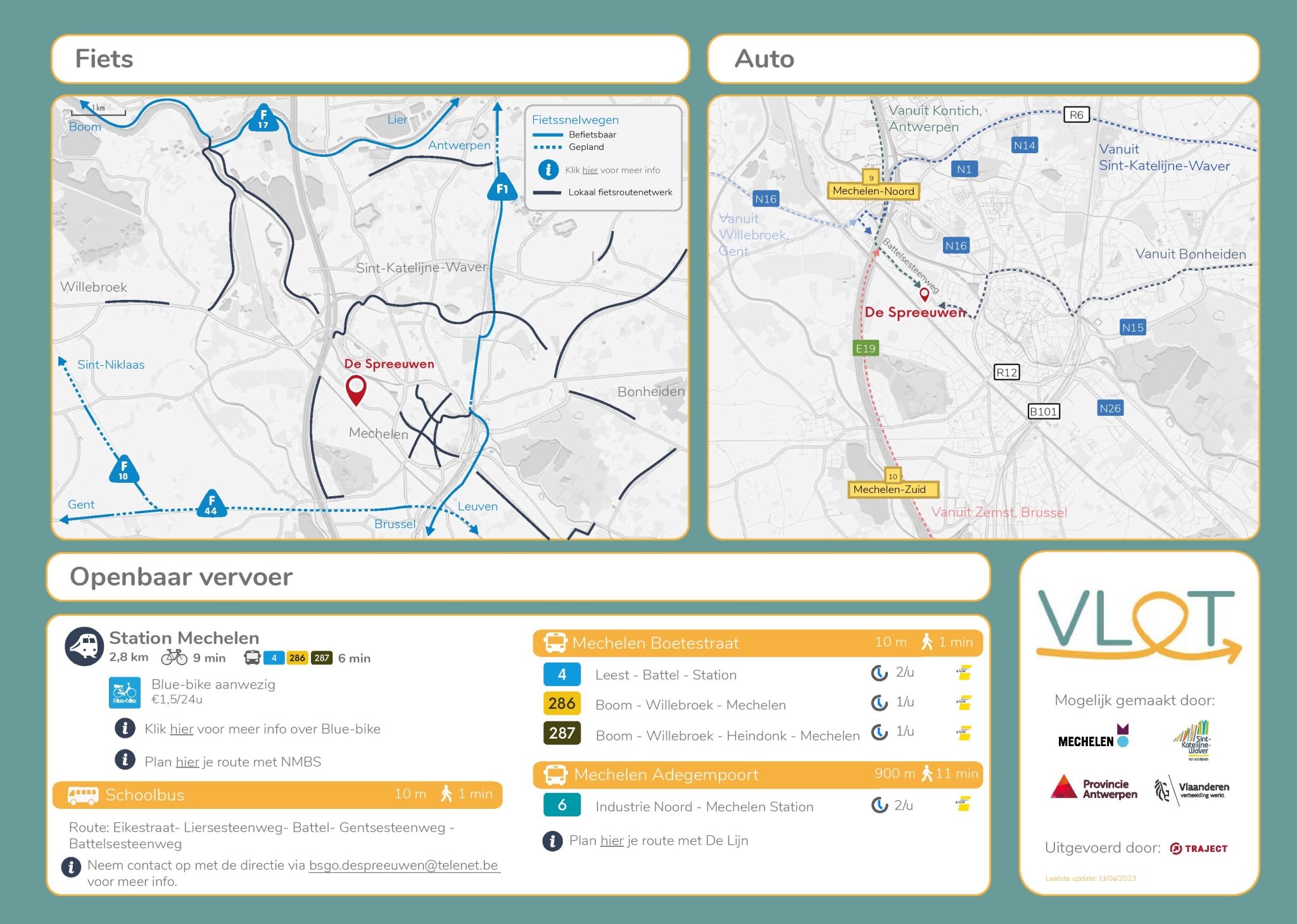 Bereikbaarheid – Basisschool De Spreeuwen